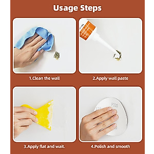 Spackle Wall Repair Kit,Drywall Repair Patch Kit,Simple Small Wall Hole Filler＆Efficient Crack Repair,2 Pack Wall Putty Paste,Plaster Ceiling Repair,Apartment Friendly.