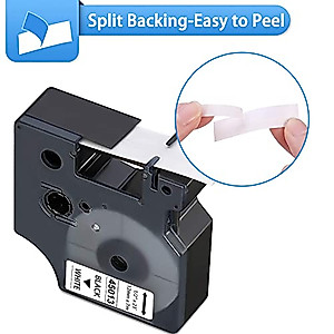 6-Pack Dymo D1 Label Tape Compatible for DYMO 45013 LabelManager 160 280 210D 360D 420P Wireless PnP 220P 260P 450D 500TS 450DUO Label Maker11