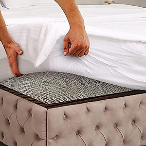 Nevlers King Size 72" x 72" Non Slip Mattress Gripper Helps Keep Mattress Topper from Sliding | Strong & Durable Mattress Slide Stopper |Customizable Non Slip Mattress Pad |Multi-Purpose Mattress Grip