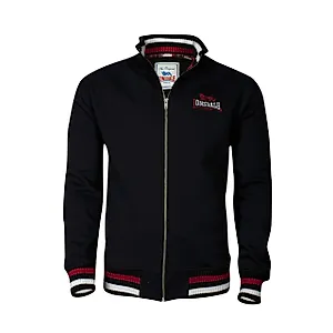 Lonsdale DOVER Black Zip Jacket Sweatshirt Regular Fit (X-Large (XL) Regular-Fit)