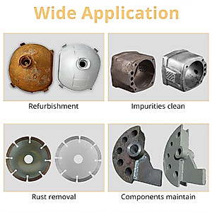 AMTOVL Sandblaster Gun Kit, Sandblaster + Sand Suction Pipe+ Ceramic Nozzles + Extra Iron Nozzle Tip Set for Abrasive Sand Blasting Derusting