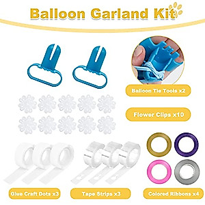 WEEFEESTAR Electric Balloon Pump, Balloon Inflator with Balloon Tying Tools, Balloon Blower for Birthday Party Decoration