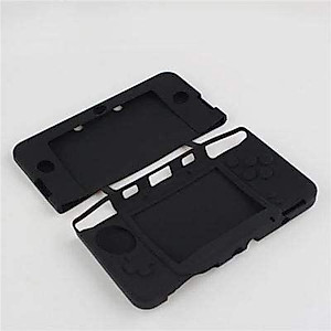 Silicone Rubber Soft Gel Protective Case Cover Shell Skin for New 3DS XL LL Console 2015- Black