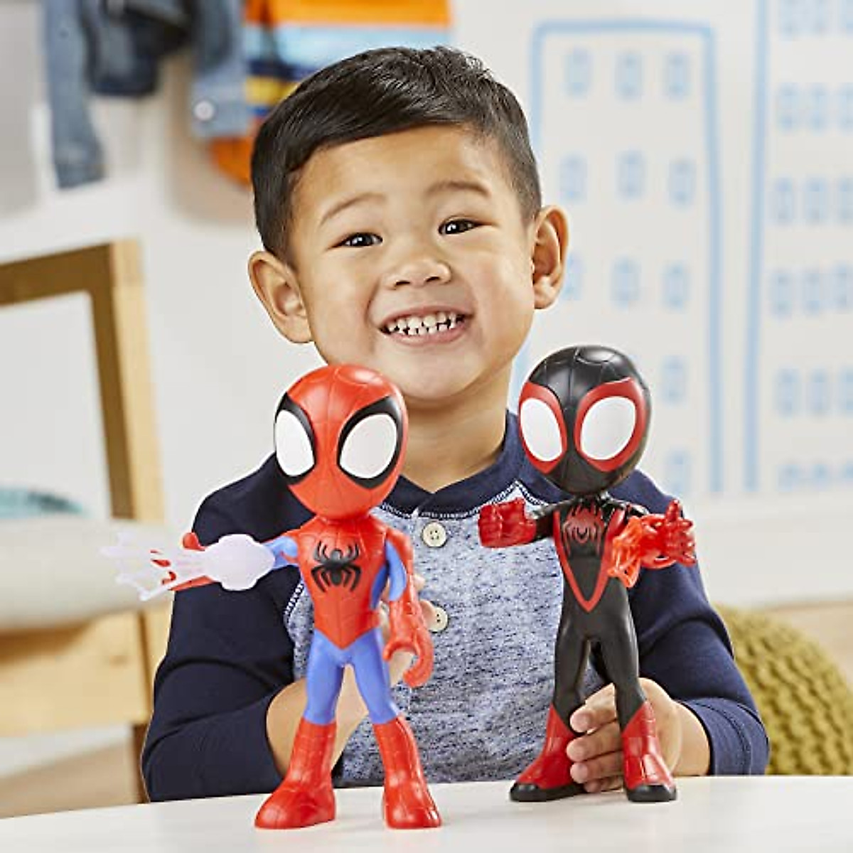 Marvel Spidey and His Amazing Friends Supersized Hero Multipack, 3 Large Action Figures, Preschool Super Hero Toy, Ages 3 and Up, 9 Inches (Amazon Exclusive)