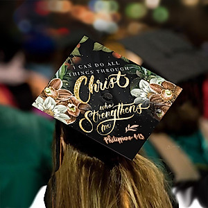 Once Upon A Time Graduation Cap Topper 2024 Graduation Gift Graduation Cap Decorations Handmade, I can do All Things Through Christ Strengthen me. Philippians