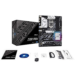 ASROCK Z590 PRO4 Socket LGA1200/ Intel Z590/ DDR4/ Quad CrossFireX/ SATA3&USB3.2/ M.2/ ATX Motherboard