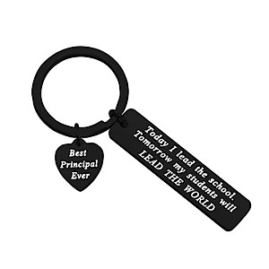 MAOFAED Principal Gift School Principal Gift Principal Retirement Gift Assistant Principal Jewelry Gift for Principal Teacher (today lead the school black)