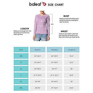 BALEAF Women's Long Sleeve Shirts UPF 50+ Sun Protection SPF Quick Dry Lightweight T-Shirt Outdoor Hiking Runing Fishing Purple Size S