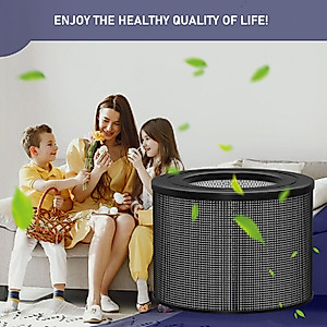Ontheone True HEPA Filter Replacement Compatible with Filter Queen Defender 4000 7500 360 Air Cleaner Purifier, High-efficiency True HEPA Filter with 4 Activated Carbon Pre-Filter