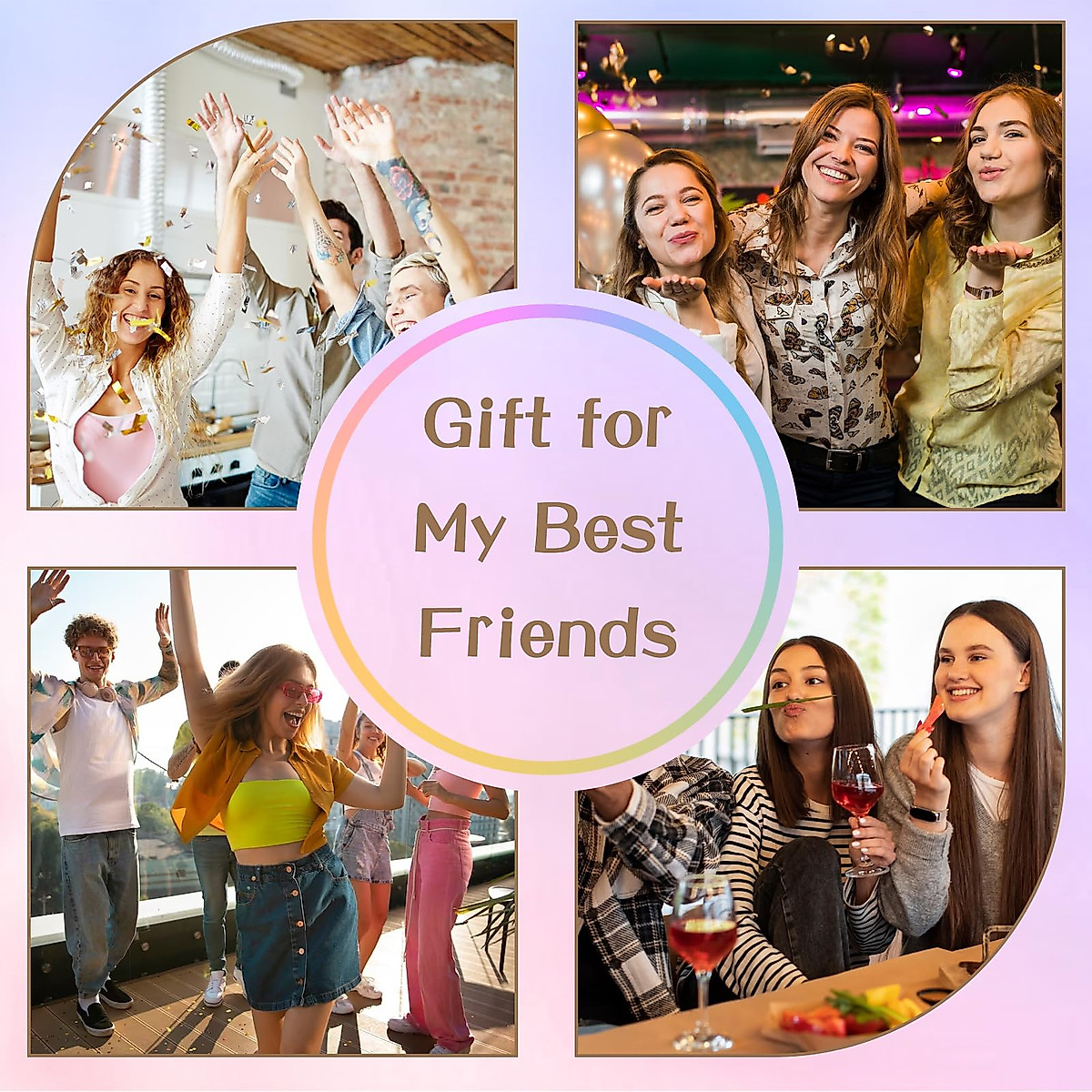 Best Friends Gifts for Women,Friendship Gifts for Women,Best Friend Birthday Gifts,Valentines Day Gifts for Best Friend BFF Birthday Gifts for Friends Besties Forever Gifts Set for Soul Sister, Bestie