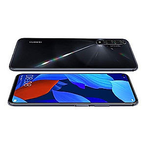 Huawei Nova 5T (128GB, 6GB) 6.26" LCD, Kirin 980, 48MP Quad Camera, 22.5W Fast Charge, Dual SIM GSM Unlocked Global 4G LTE International Model YAL-L21 (Black)