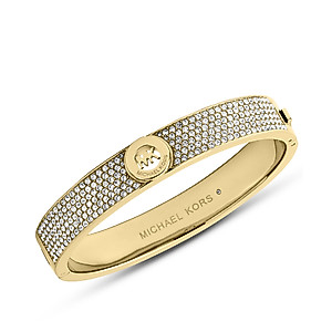 MICHAEL KORS(マイケルコース) Gold-Tone Pavé Fulton Hinge Bracelet