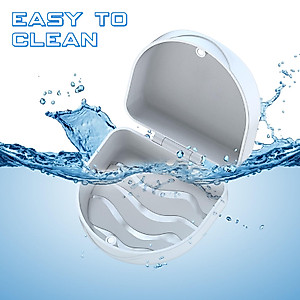 Orthodontic Mouthguard Case Dental Retainer Case-White