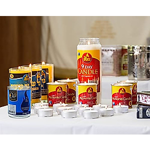 Ohr Candles Yahrzeit Memorial Candles - 2 Day Yahrzeit Candle - Yartzeit Candles 48 Hour Yom Kippur Jewish Candles in Glass Tumbler - 3 Pack