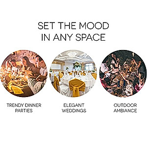 MODGY Luminary Lanterns Candle Holder Decorative Indoor Outdoor Decor, Lanterns for Wedding Centerpiece Decoration Outside Patio 4-Pack, with Flameless Floating LED Candles Jaya