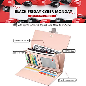 FT FUNTOR RFID Wallets for Women, Trifold Womens Wallet with Coin Zipper Pocket Vegan Leather Ladies Wallets Coins Zipper Pocket with ID Window(Olive green)