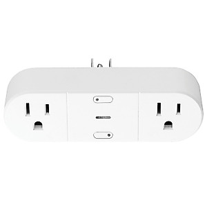 Globe Electric 50020 Collection Smart Plug, White