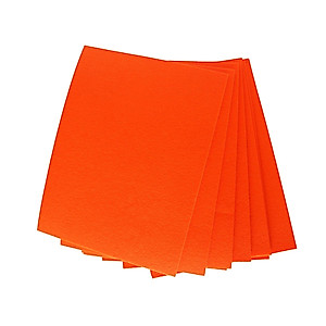 Playfully Ever After 9x12 inch Stiffened Acrylic Felt 20pc Sheet Pack (Orange)