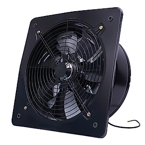 DYRABREST 110V 16 Inch Industrial Ventilation, 750W Commercial Air Blower Fan, 2800R/min Low Noise Stable Running Metal Axial Exhaust Fan Wall Mounted Kitchen