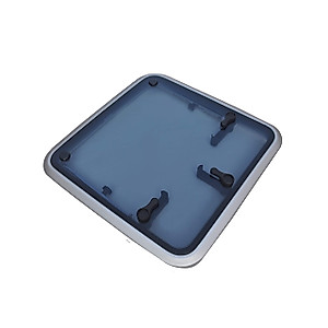 Galamarine 16.7"x16.7" Deck Hatch - Anodized Aluminum Square Hatch/Marine Porthole with Tempered Glass for Boat/Yacht/RV