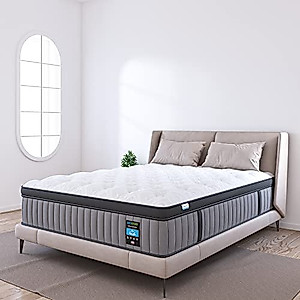 BedStory Queen Mattress 12 Inch, Supportive Hybrid Mattress in a Box Pain-Relief Extra Firm, Cooling Memory Foam & Individually Wrapped Pocket Coils Motion-Isolation No Odor CertiPUR-US Certified