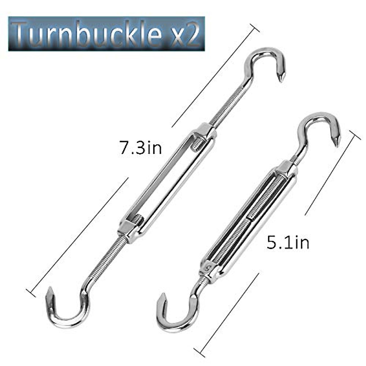 Ankuka Waterproof Sun Shade Sail Canopy Rectangle UV Block for Outdoor Patio and Garden, Yard Activities 2022 (Hardware Kits)