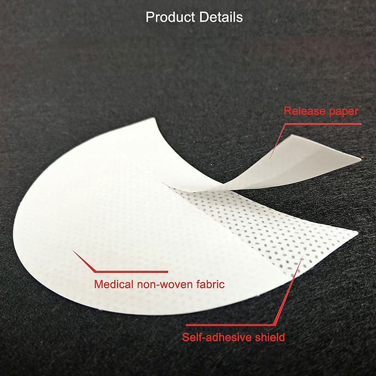 Faiteary 150pcs Eyeshadow Shields, Lint Free Eyeshadow Stencil Gel Pad Under Patches, Prevent Makeup Residue for Eyelash Extensions, Eyeliner, Lip and Tinting Makeup