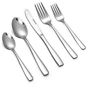 Eslite Stainless Steel Silverware Cutlery Set,50- Piece,Service for 10