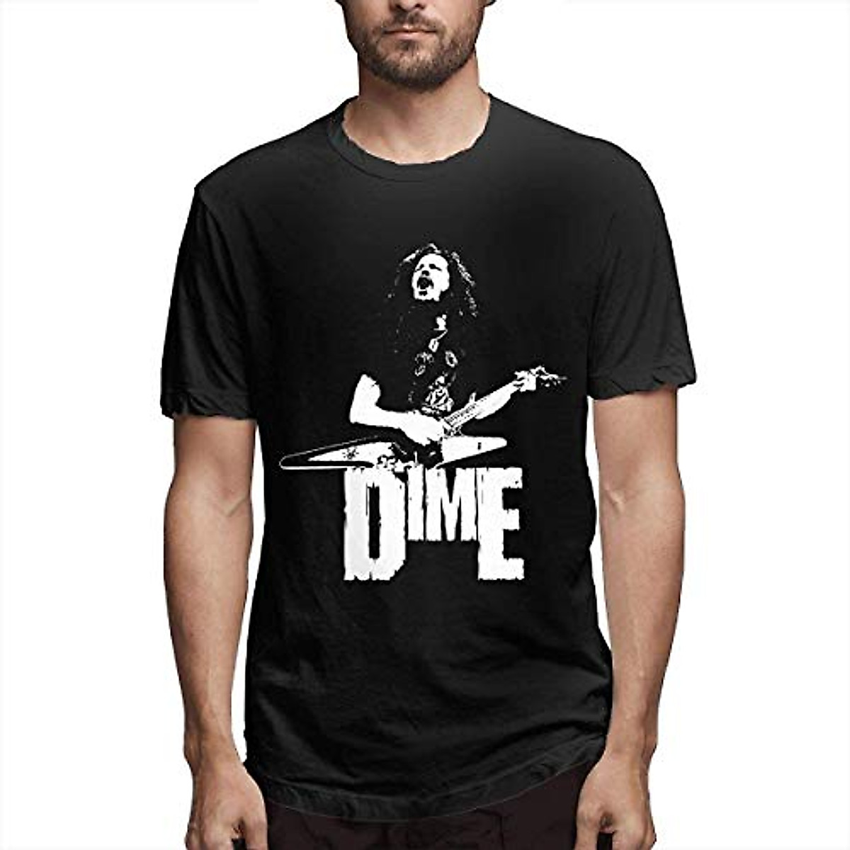 Xuforget Darrell Dimebag Mens Sport Shirt Women Loose Short-Sleeved T-Shirt Black