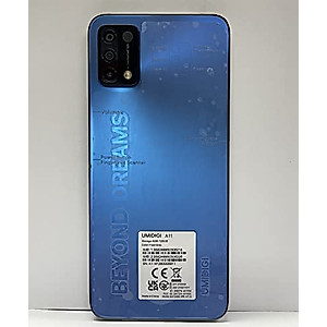 UMIDIGI A11 Cell Phone 6.53" HD+ Full Screen Unlocked Smartphone, 5150mAh Battery Android Phone with Dual SIM (4G LTE) Android 11 (4+128G, Mist Blue)