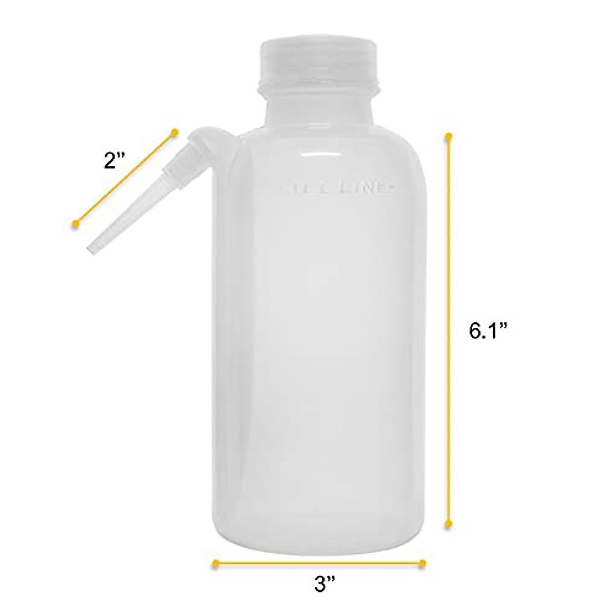 EISCO Wash Bottle, 500ml - Polyethylene - Translucent, Unbreakable - Screw Cap with Down Spout for Dispensing Liquid Labs
