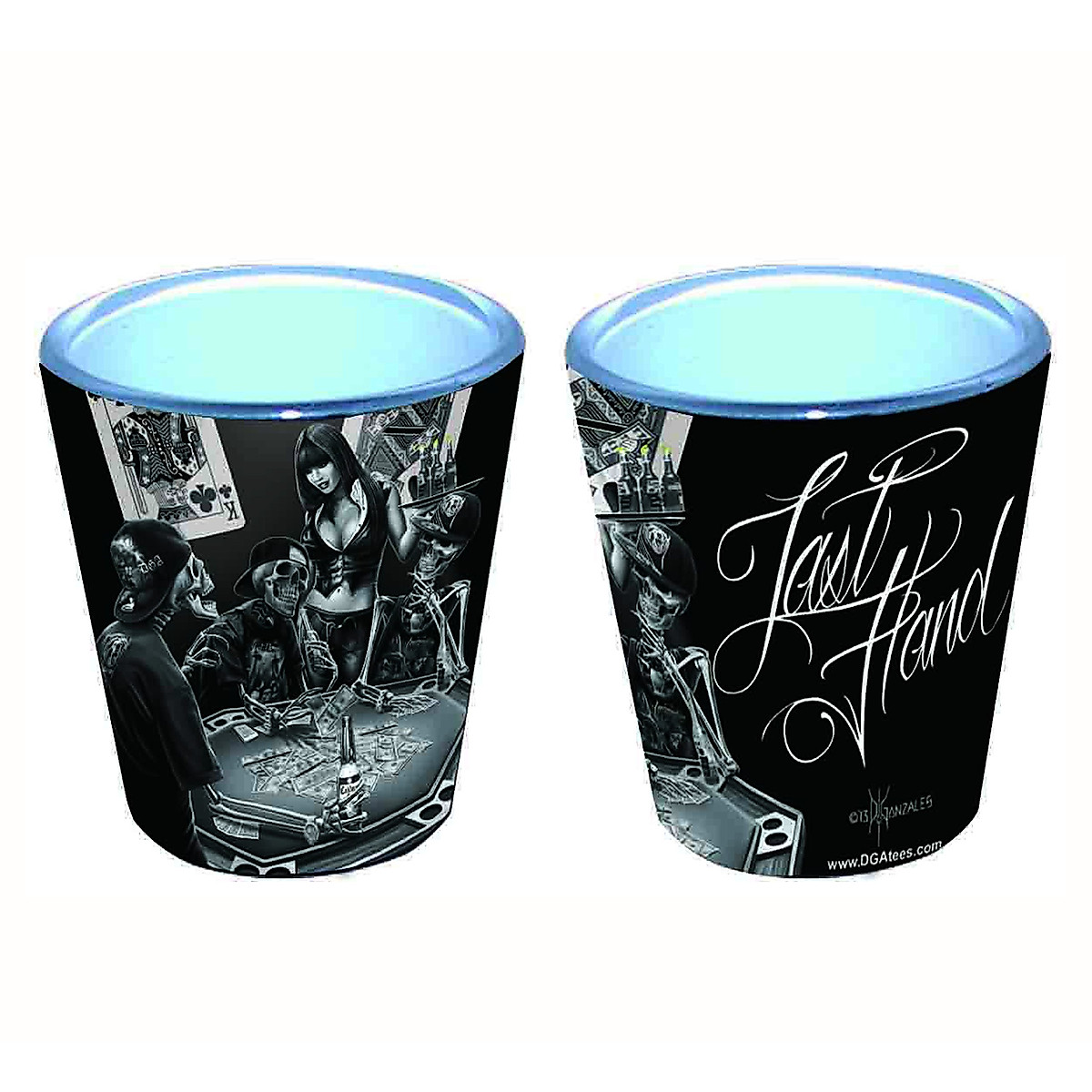 David Gonzales Art Shot Glass - Last Call - Set of 3