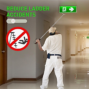 Smoke Detector Tester Pole - Smoke Detector and Emergency Exit Light Extendable Pole Tester - Emergency Light Testing Pole - Ensuring Safe and Efficient Testing of Life Safety Products