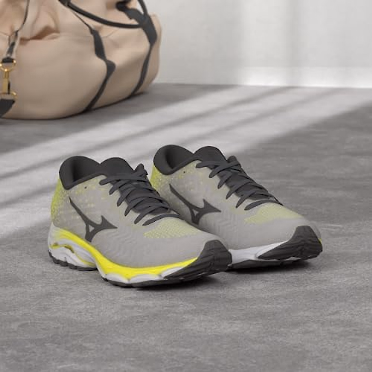 Mizuno Men's Inspire 16 WAVEKNIT Running Shoe, Nimbus Cloud-Phantom, 8.5