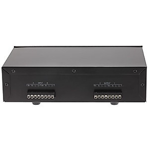 Monoprice 108231 2-Channel A/B Speaker Selector - Black with Volume Control, Built in Independent Volume Controls, Accepts Wire Gauges Up to 14AWG