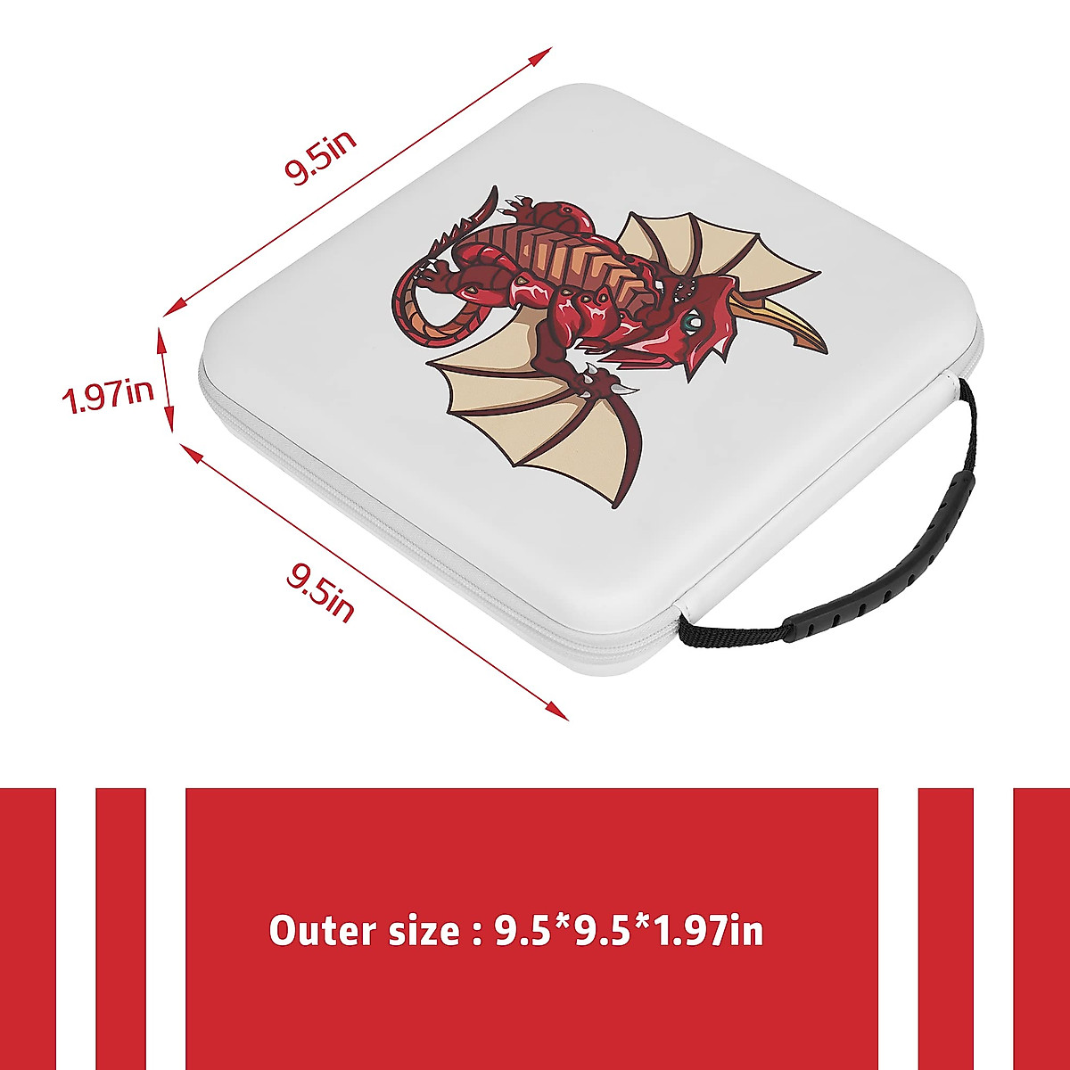 MADCAT Organizer Case Compatible with Bakugan Battle Planet, BakuCores, Armored Alliance, Geogan Rising, Toy Organizer Storage Container Holder (25, white)