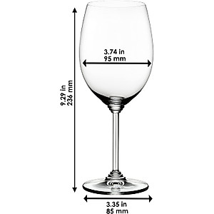 Riedel 4-Piece Wine Carbenet/Merlot Glass Set, 21.5 Oz