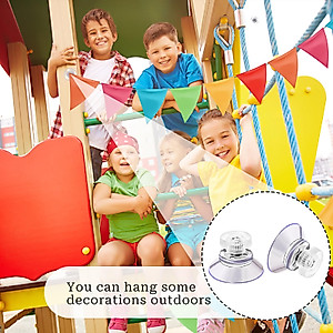 12 Pack Mini Suction Cups,25mm/1'' Suction Cup with M5 Screw Clear PVC Sucker Pads Extra Strong Sucker Suction Cup Glass Suction Holder with Screw Nut for Bathroom Wall, Window, Car Shade