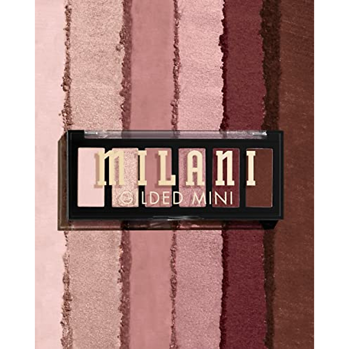 Milani Gilded Mini Eyeshadow Palette with 6 Matte & Shimmer Hues - The Wine Down
