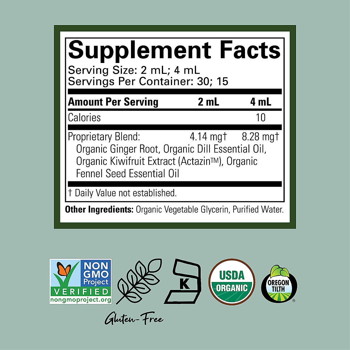 CHILDLIFE ESSENTIALS Organic Gripe Water for Babies - Gripe Water Newborn, Gas Drops for Newborns, Baby Drops for Gas & Colic Relief, Infant Gas Relief with Ginger, Fennel, Dill - 2 Fl Oz (Pack of 1)