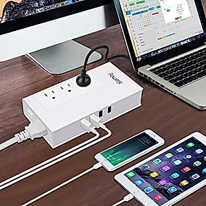 Powerjc Step Down Power Adapter Voltage Converter 220V to 110V 1500w with Smart 4 Port USB Charging