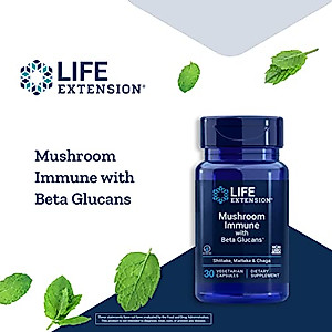Life Extension Mushroom Immune with Beta Glucans