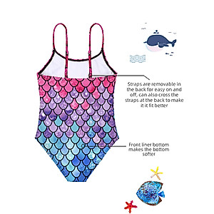 Century Star Girls Swimsuits Toddler Girls?Bathing Suits One Piece Swimsuits Toddler Girls?Swimwear Khaki Flower2-3T