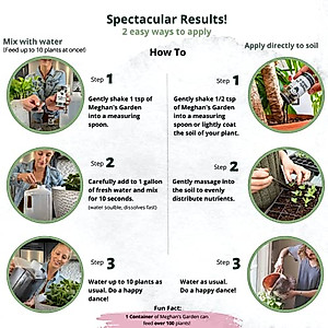 Chemical-Free Organic Indoor Plant Food + Fertilizer | Concentrated Blend, Best for Houseplants Like Succulent, Herb & Fiddle Leaf | Makes 13 Gallons