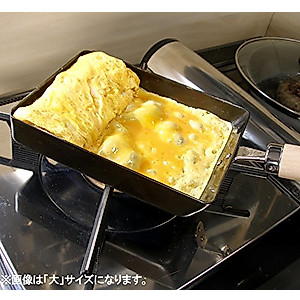 リバーライト(Riverlight) River Light Egg Grill, Iron Frying Pan, Kyoku, Japan, Small, Induction Compatible, Made in Japan
