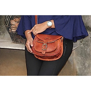 Leather Boho-Gypsy Bags For Women Shoulder Perfect Brown Leather Purses And Handbags For Everyday Use Handmade Leather Bag For Women Unique and Stylish Brown Leather Purse By KALANI EXPORT HOUSE