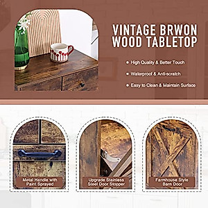 Walmokid Tilt Out Trash Cabinet Wooden Kitchen Trash Can Cabinet Dog Proof Trash Can Holder Kitchen Island with Garbage Bin or Tilt Out Laundry Hamper 10 Gallon