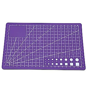 A5 Self Healing Cutting Mat Double Sided, Small Cutting Mat Great for Scrapbooking, Quilting, Fabric, Sewing Crafts Projects