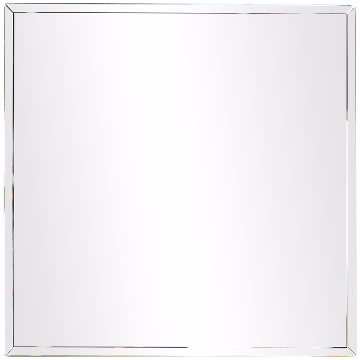 Silver Glass Mirrored Pedestal Table Glam