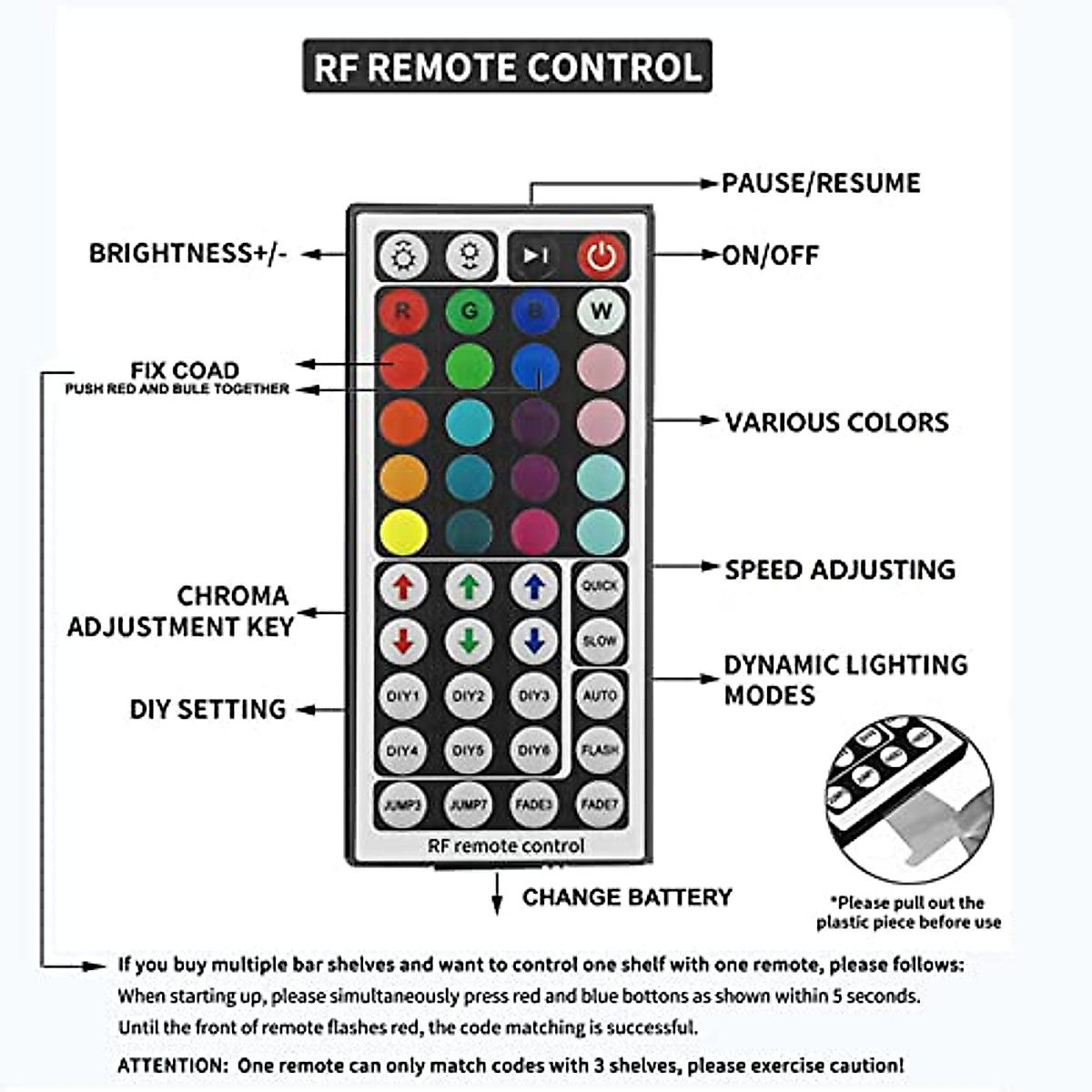 ROVSUN 1 Step 36 Inch Wall Mounted LED Lighted Liquor Bottle Display Shelf Bar Shelf with Remote Control, Illuminated Liquor Shelves LED Bar Shelves for Commercial Home Man Cave Bar Accessories